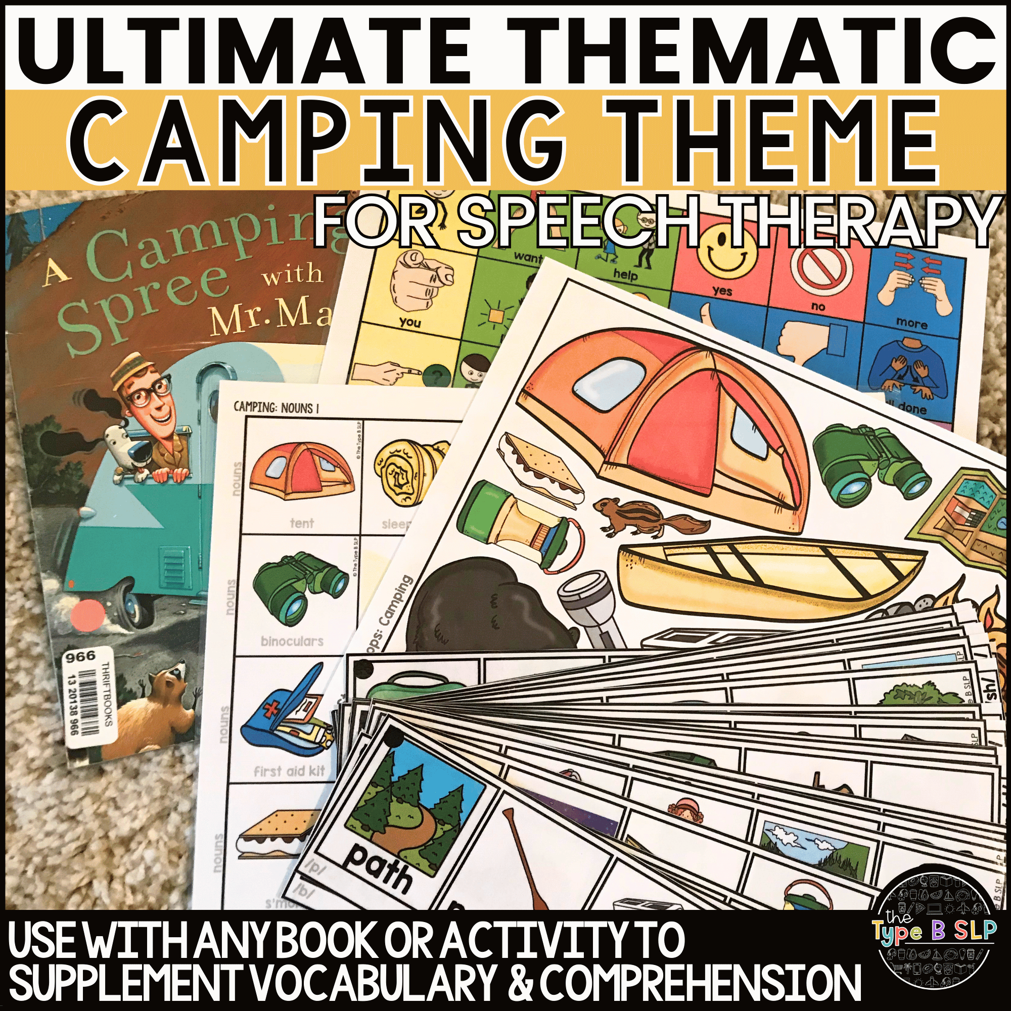 Ultimate Thematic CAMPING UNIT for Speech Therapy | Camping Theme – The ...
