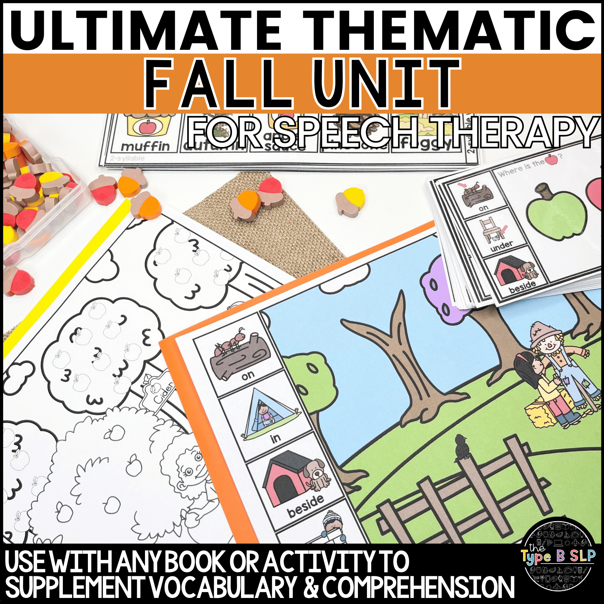 Ultimate Thematic FALL UNIT for Speech Therapy | Camping Theme – The ...
