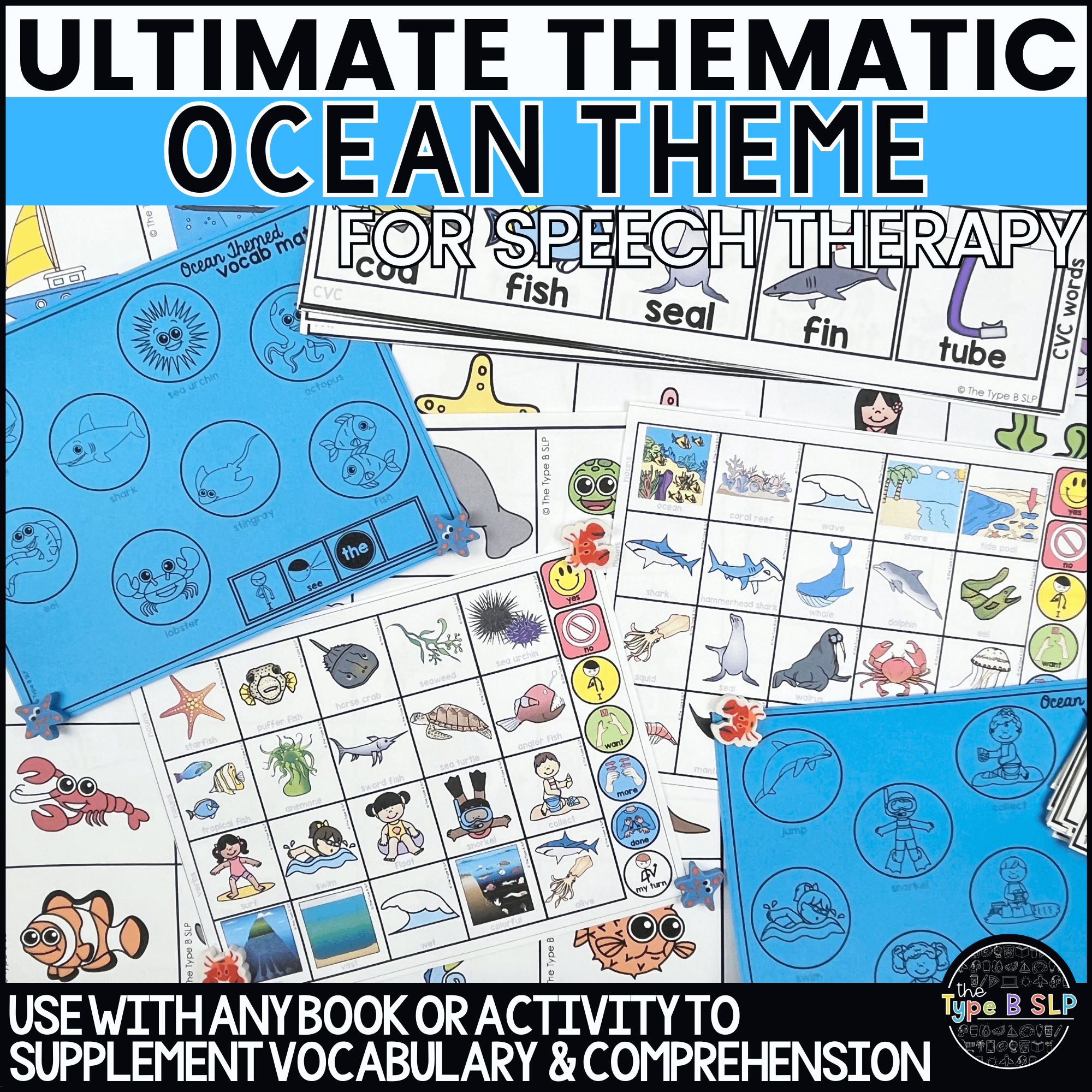 Ultimate Thematic OCEAN UNIT for Speech Therapy – The Type B SLP
