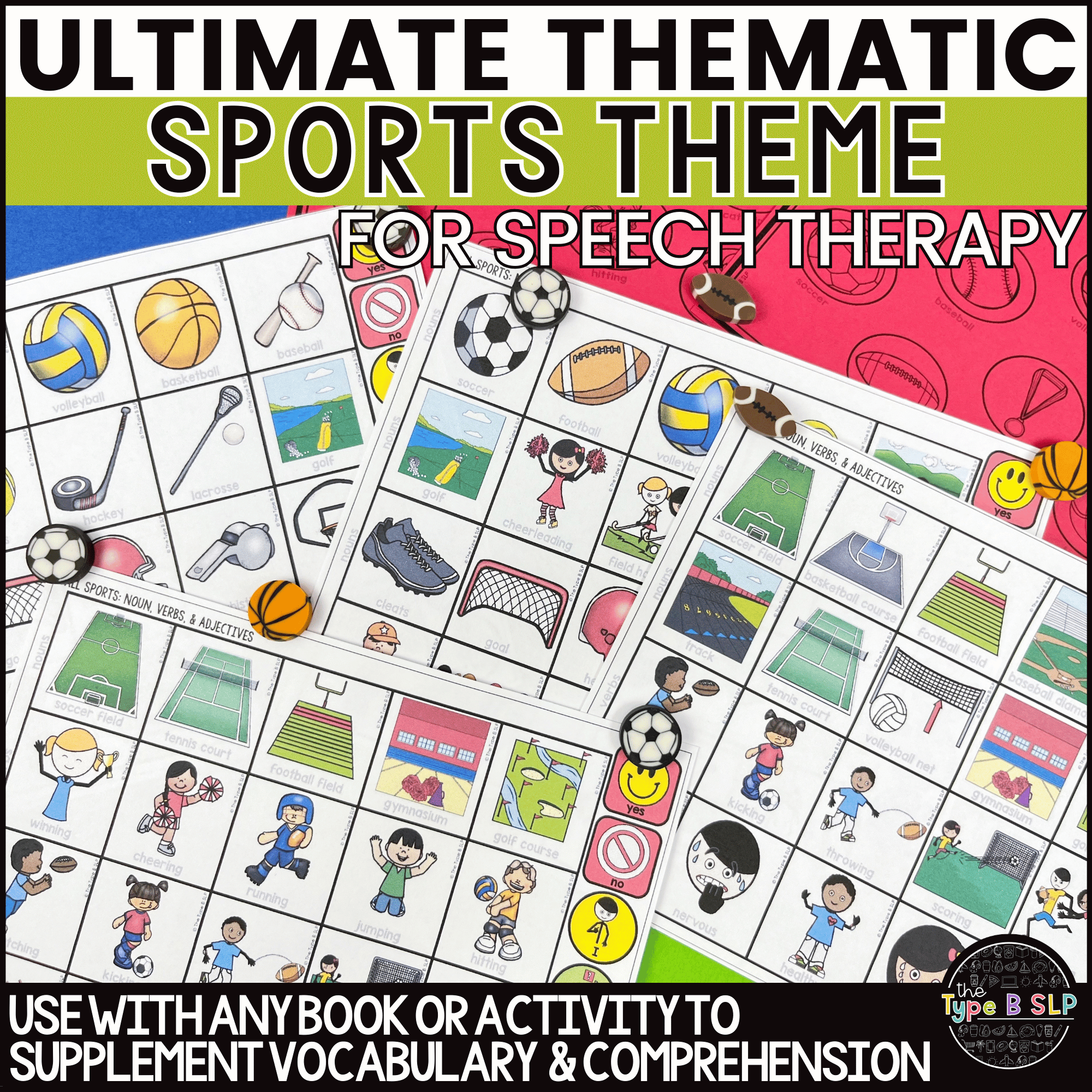 Ultimate Thematic SPORTS UNIT for Speech Therapy – The Type B SLP