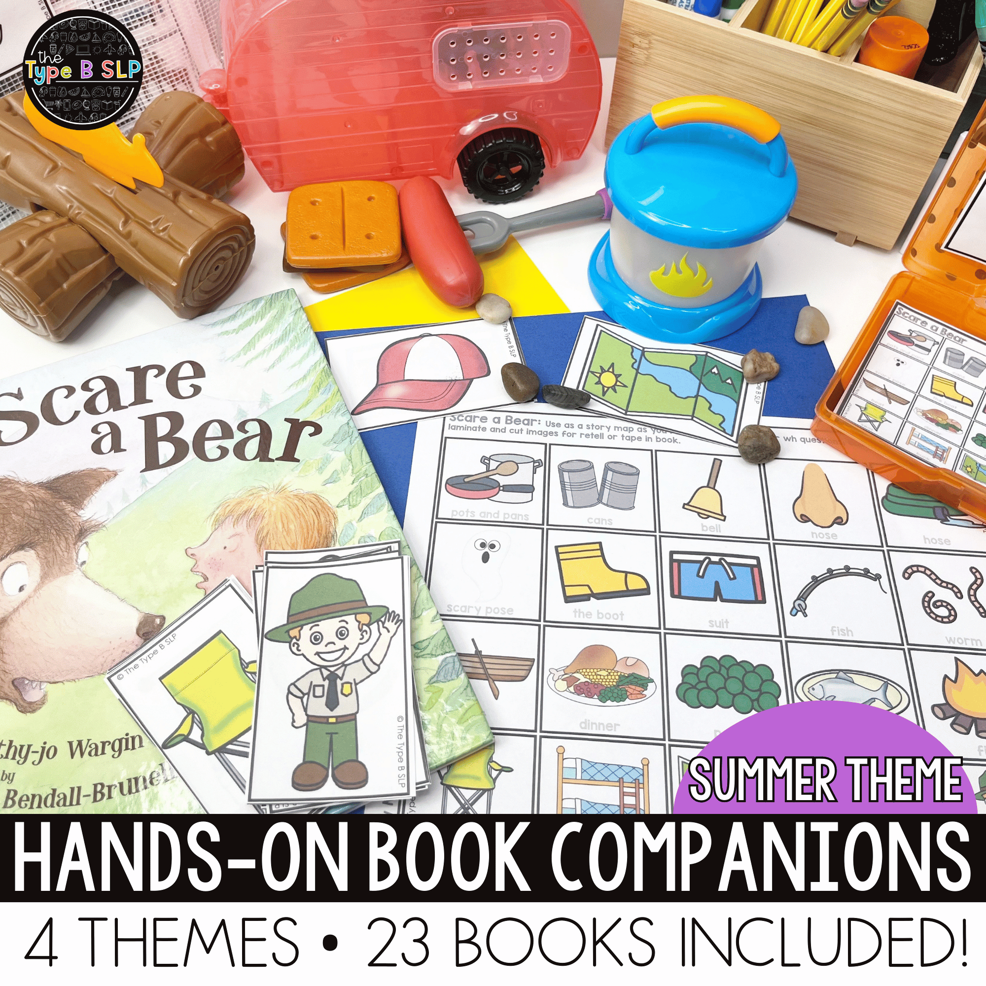 Summer Themed Hands-On Book Companions for Speech Therapy – The Type B SLP