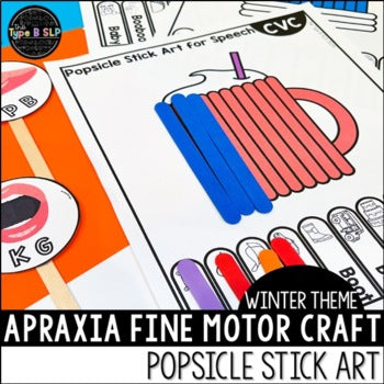 Apraxia of Speech Activity | Winter Themed Fine Motor Art – The Type B SLP