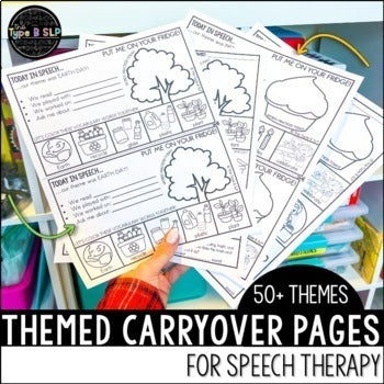 Themed Take Home Sheets for Speech Therapy Carryover: GROWING BUNDLE ...