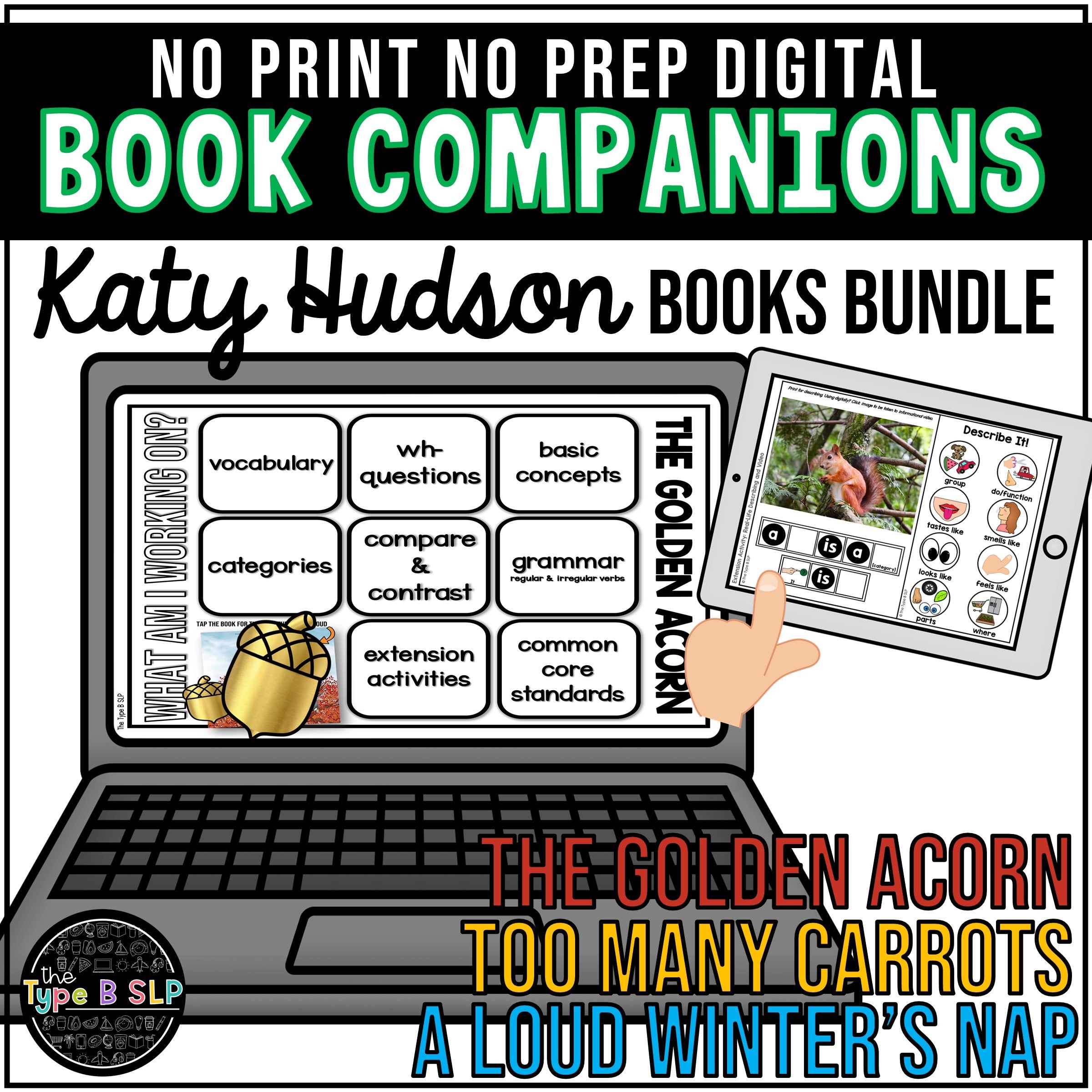Digital Book Companion BUNDLE: Katy Hudson Book Companions for Speech ...